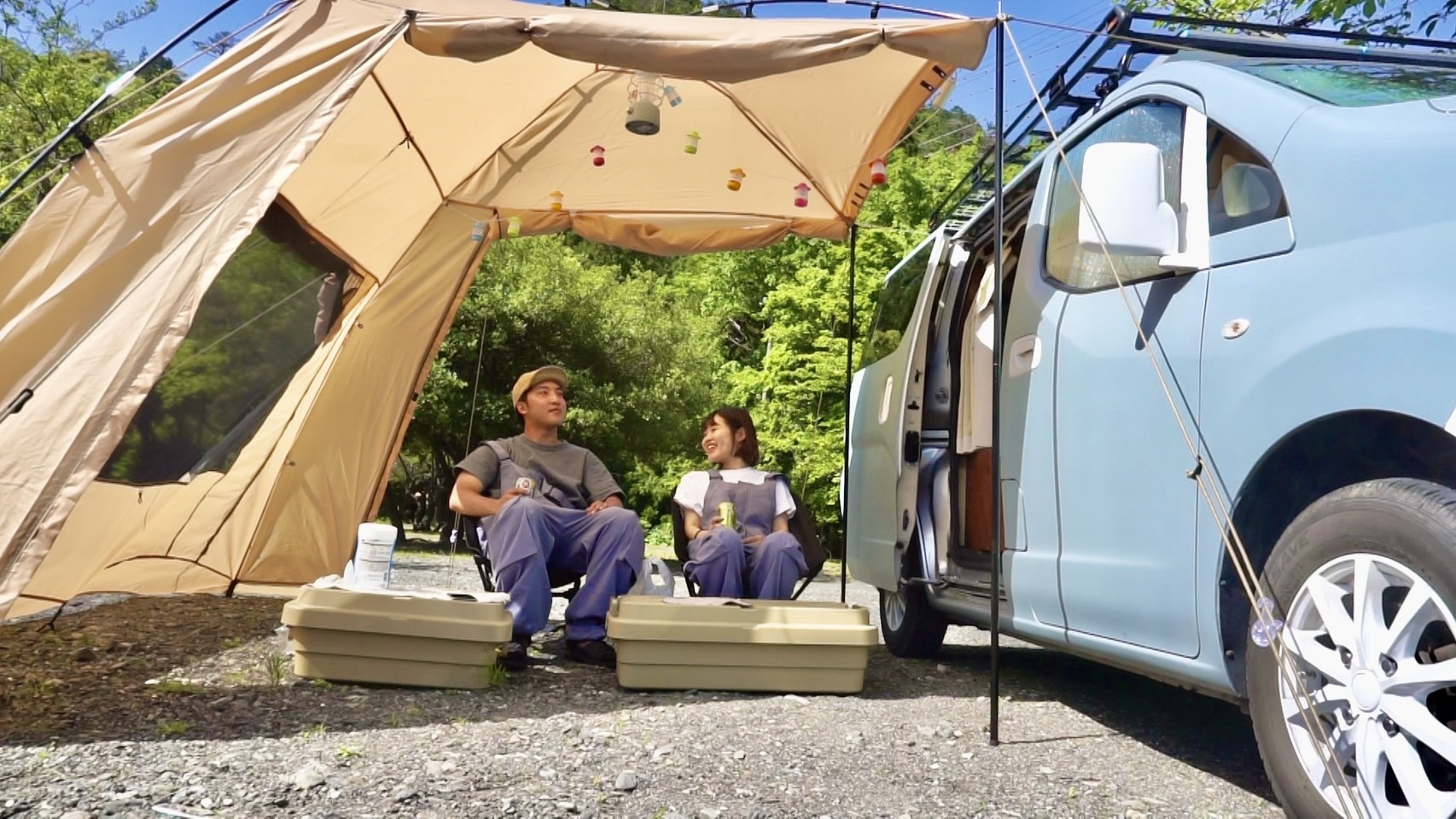 【過酷で最高】谷瀬の吊り橋の下で30℃の猛暑車中泊 | ゆめばん